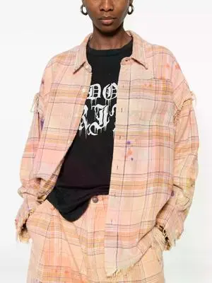 R13 Plaid-pattern Shirt