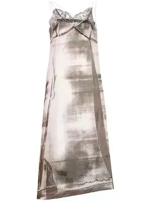 MAISON MARGIELA Freeze-frame Silk Midi Dress