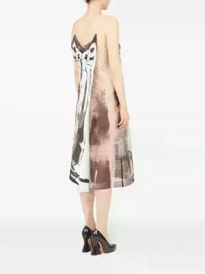 MAISON MARGIELA Freeze-frame Silk Midi Dress