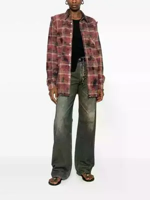 R13 Long-sleeve Plaid Shirt