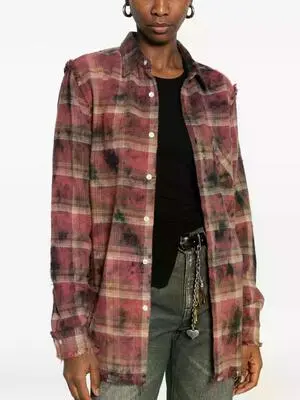 R13 Long-sleeve Plaid Shirt