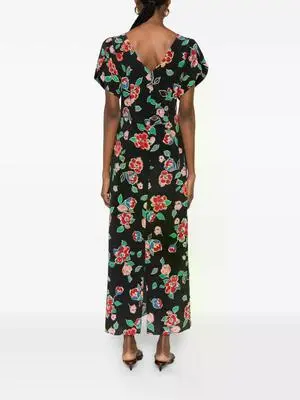 Rixo Riella Floral Print Dress