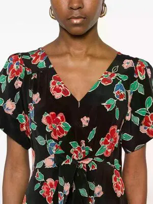 Rixo Riella Floral Print Dress