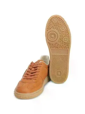 Valentino Garavani Perforated Studded Sole Sneakers - Brown