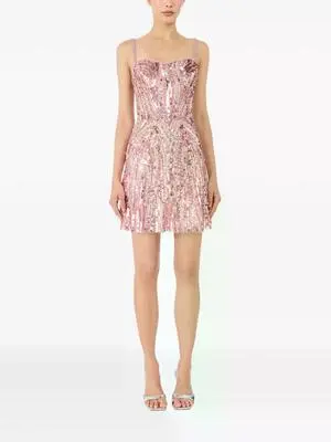Jenny Packham Sequin-embellished Mini Dress - Pink