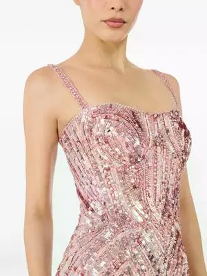 Jenny Packham Sequin-embellished Mini Dress - Pink