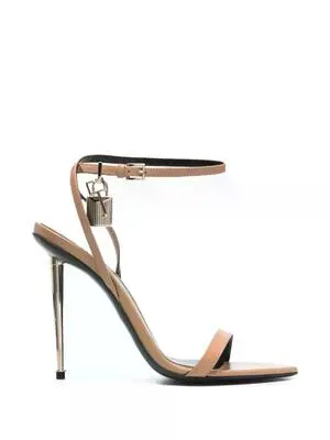 TOM FORD Padlock Ankle-strap Sandals - Brown
