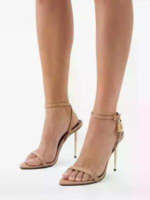 TOM FORD Padlock Ankle-strap Sandals - Brown