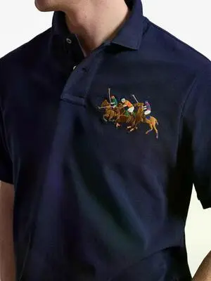 Polo Ralph Lauren Embroidered Polo Shirt - Blue