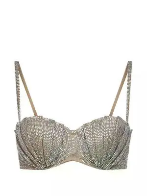 Giuseppe Di Morabito Crystal-embellished Bra - Silver