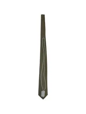 Kapital Dog Tag Neck Tie - Green