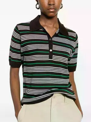 P.a.r.o.s.h Striped Polo Top