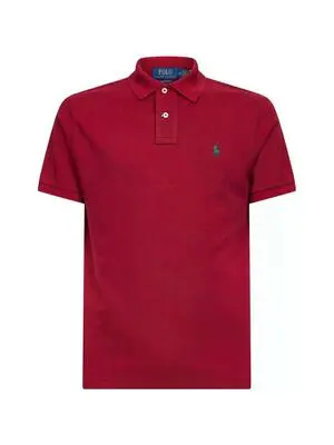 Polo Ralph Lauren Logo-embroidered Piqué Polo Shirt - Red