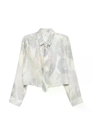 ALYSI Tie Printed Shirt