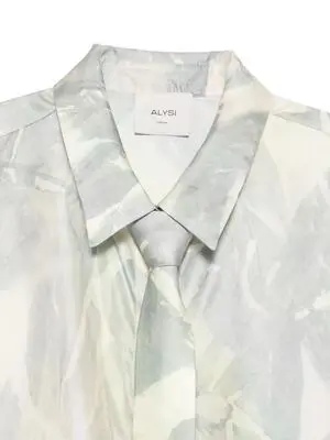 ALYSI Tie Printed Shirt
