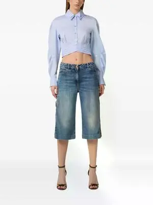 Elisabetta Franchi Denim Zip Shorts