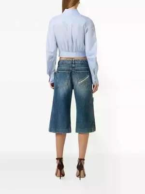 Elisabetta Franchi Denim Zip Shorts