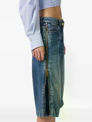 Elisabetta Franchi Denim Zip Shorts
