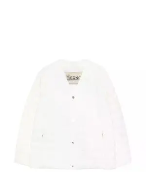 Herno Buttoned Puffer Jacket - White