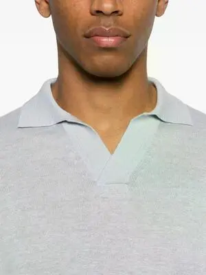 LARDINI V-neck T-shirt - Blue