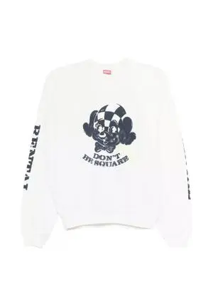 Kenzo Graphic Print Sweatshirt - White