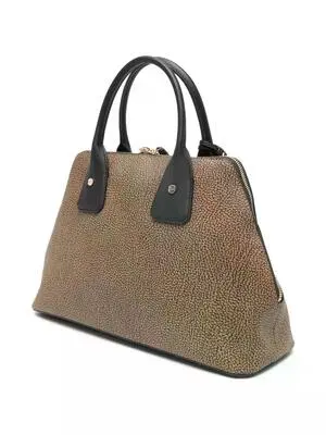 Borbonese Textured Top-handle Tote Bag