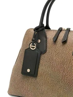 Borbonese Textured Top-handle Tote Bag
