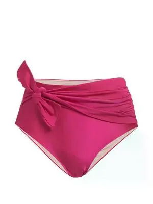 PatBO High-waisted Tie Bikini Bottoms - Pink