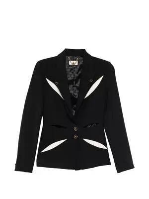 Elisabetta Franchi Cut-out Detail Blazer - Black