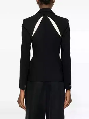 Elisabetta Franchi Cut-out Detail Blazer - Black
