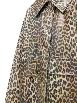 GANNI Leopard-print Jacket - Neutrals