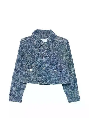 GANNI Floral Cropped Jacket