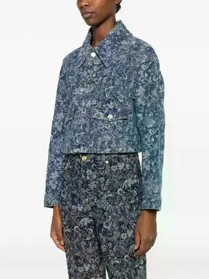 GANNI Floral Cropped Jacket