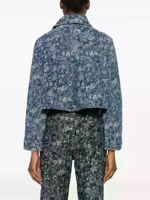 GANNI Floral Cropped Jacket