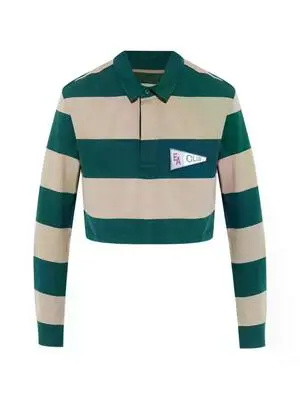 Emporio Armani Striped Polo Top