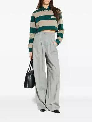 Emporio Armani Striped Polo Top