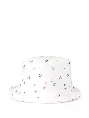 MAISON MICHEL Lina Bucket Hat - White
