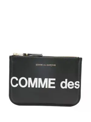 Comme Des Garçons Zip Leather Wallet - Black