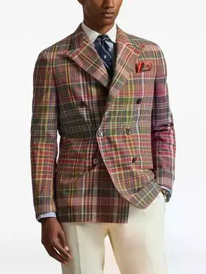 Polo Ralph Lauren Double-breasted Checked Jacket