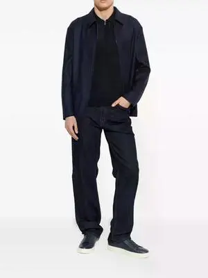 Giorgio Armani Herringbone Shirt Jacket