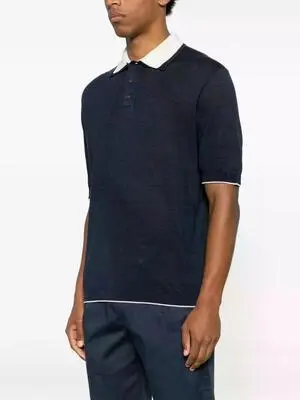 Eleventy Trim-collar Polo Shirt