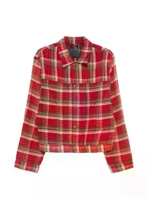 R13 Plaid Shirt Jacket