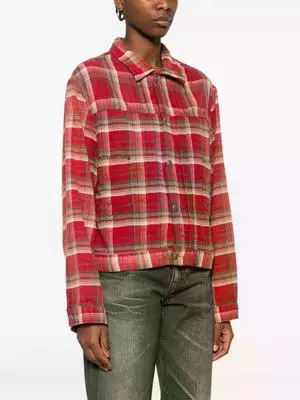 R13 Plaid Shirt Jacket