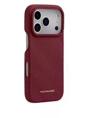 MAISON DE SABRE Leather Iphone 17 Pro Max Case - Red