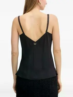 TWINSET Lace V-neck Top