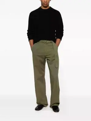 LANEUS Belted Cargo Trousers