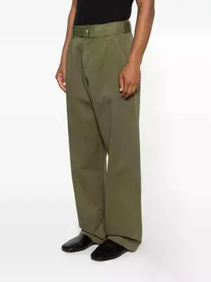 LANEUS Belted Cargo Trousers