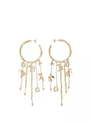 Isabel Marant Floral Hoop Earrings - Gold