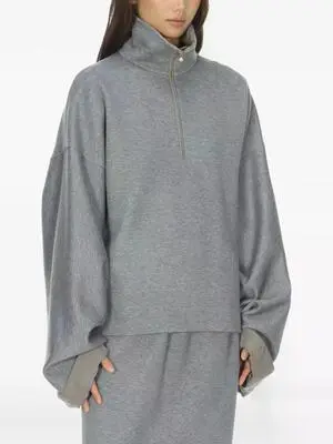 Carven High-neck Half-zip Sweatshirt