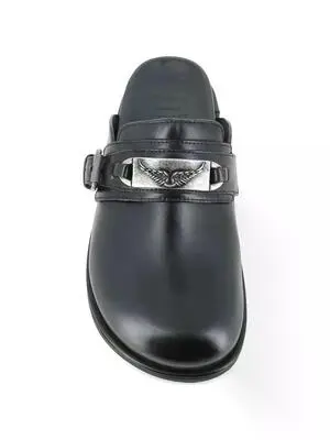 Zadig&Voltaire Buckled Leather Mules